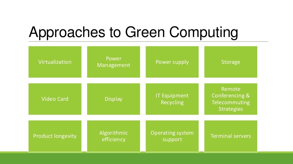 Green computing