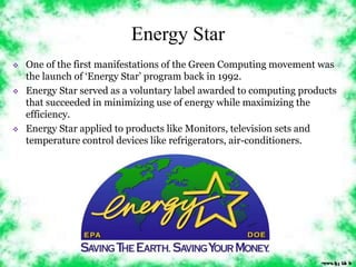 Green computing | PPTX
