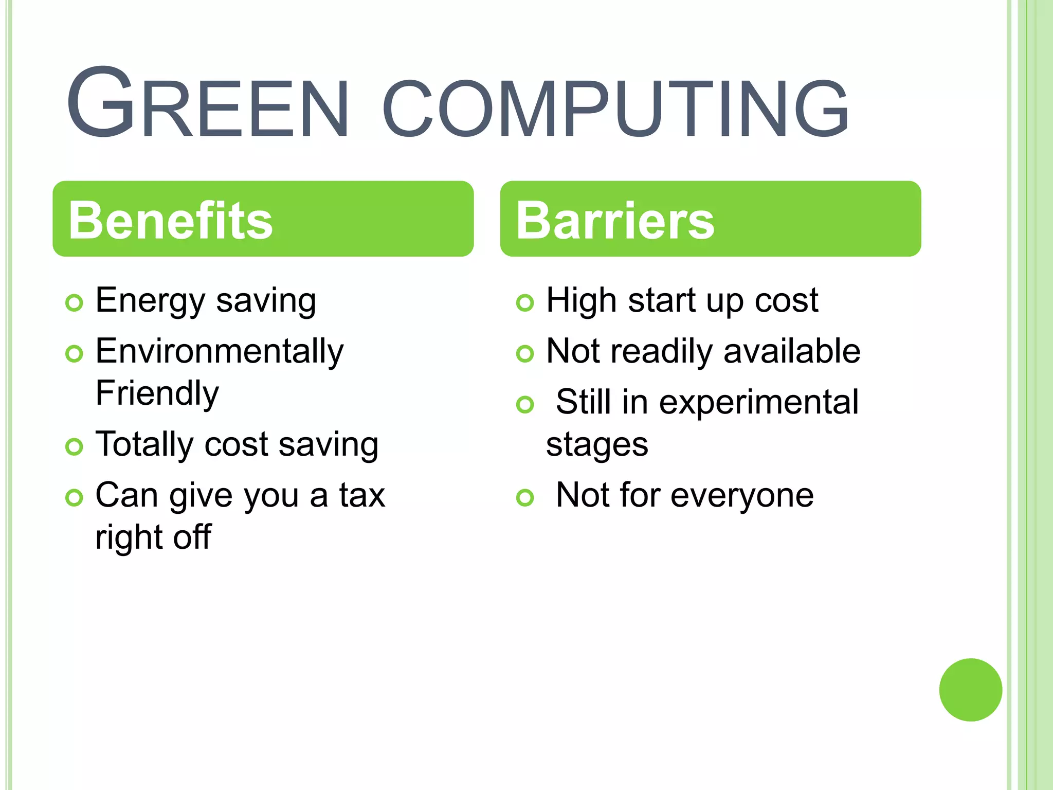 Green computing | PPTX