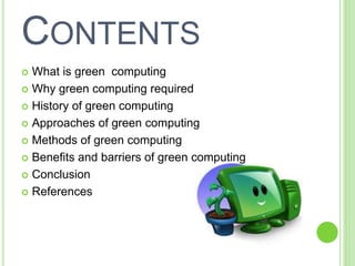 Green computing | PPT