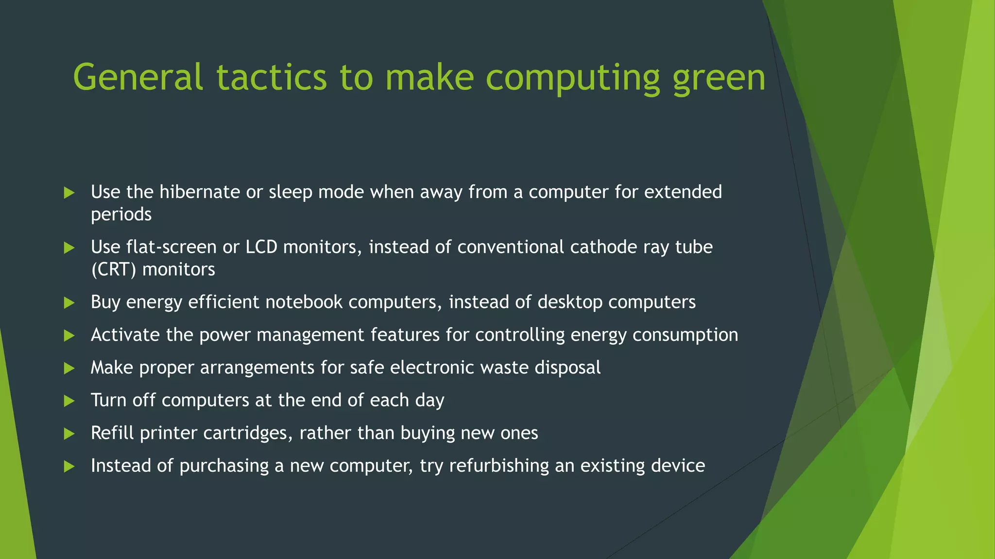 Green computing | PPTX