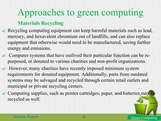 Green computing | PPTX