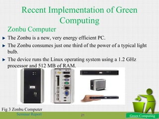 Green computing | PPTX