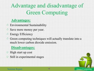 Green computing | PPT