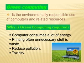 Green computing | PPT