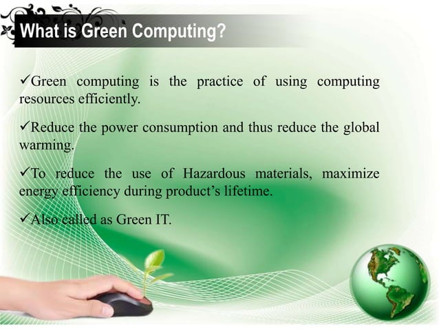 Green computing | PPT