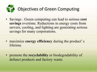 Green computing | PPTX