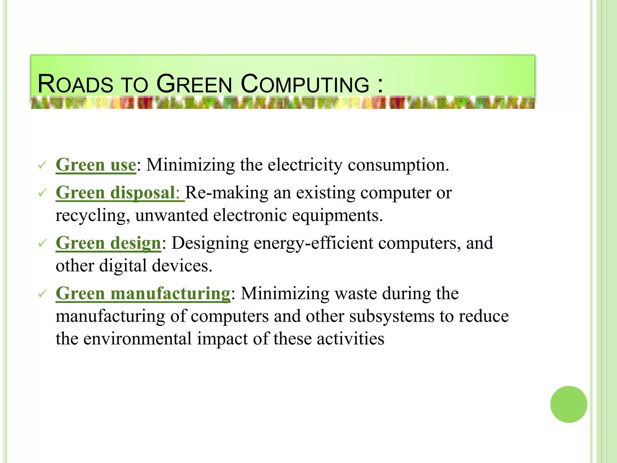 Green computing | PPTX