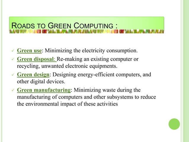 Green computing | PPT