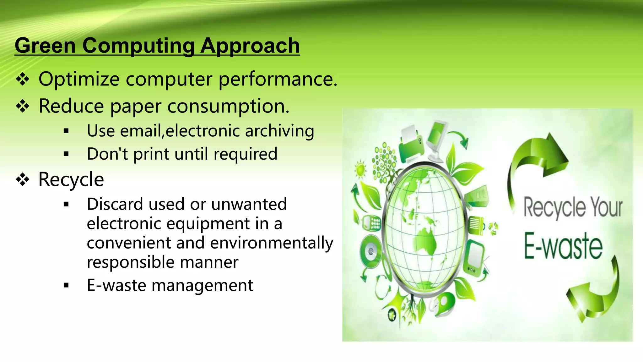 Green computing with Case Study | PPTX