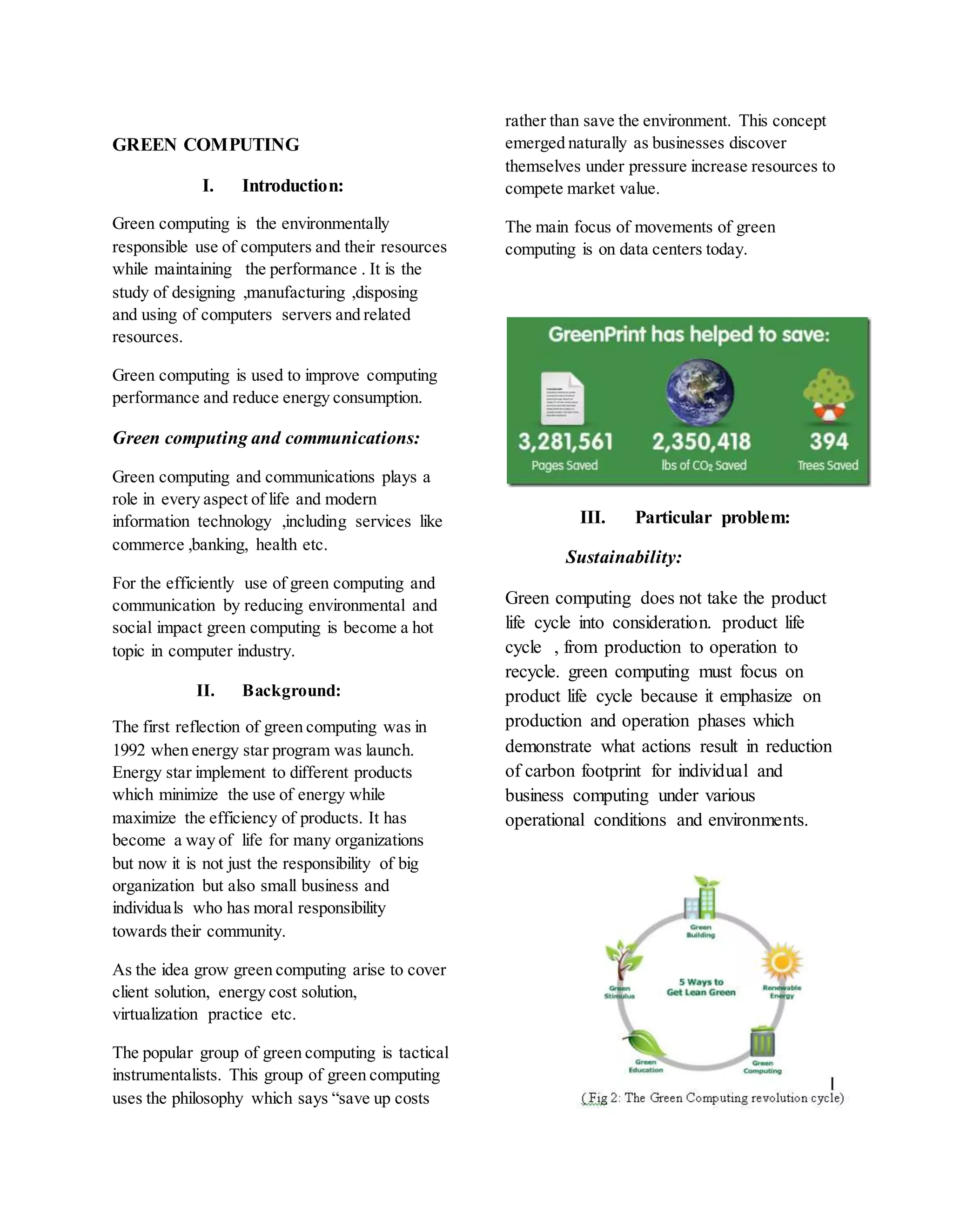 Green computing | PDF