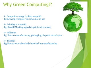 Green computing | PPT