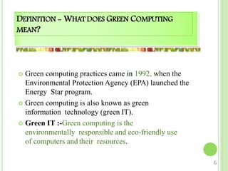 Greencomputing | PPT