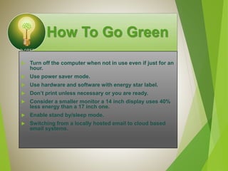 Green computing | PPTX