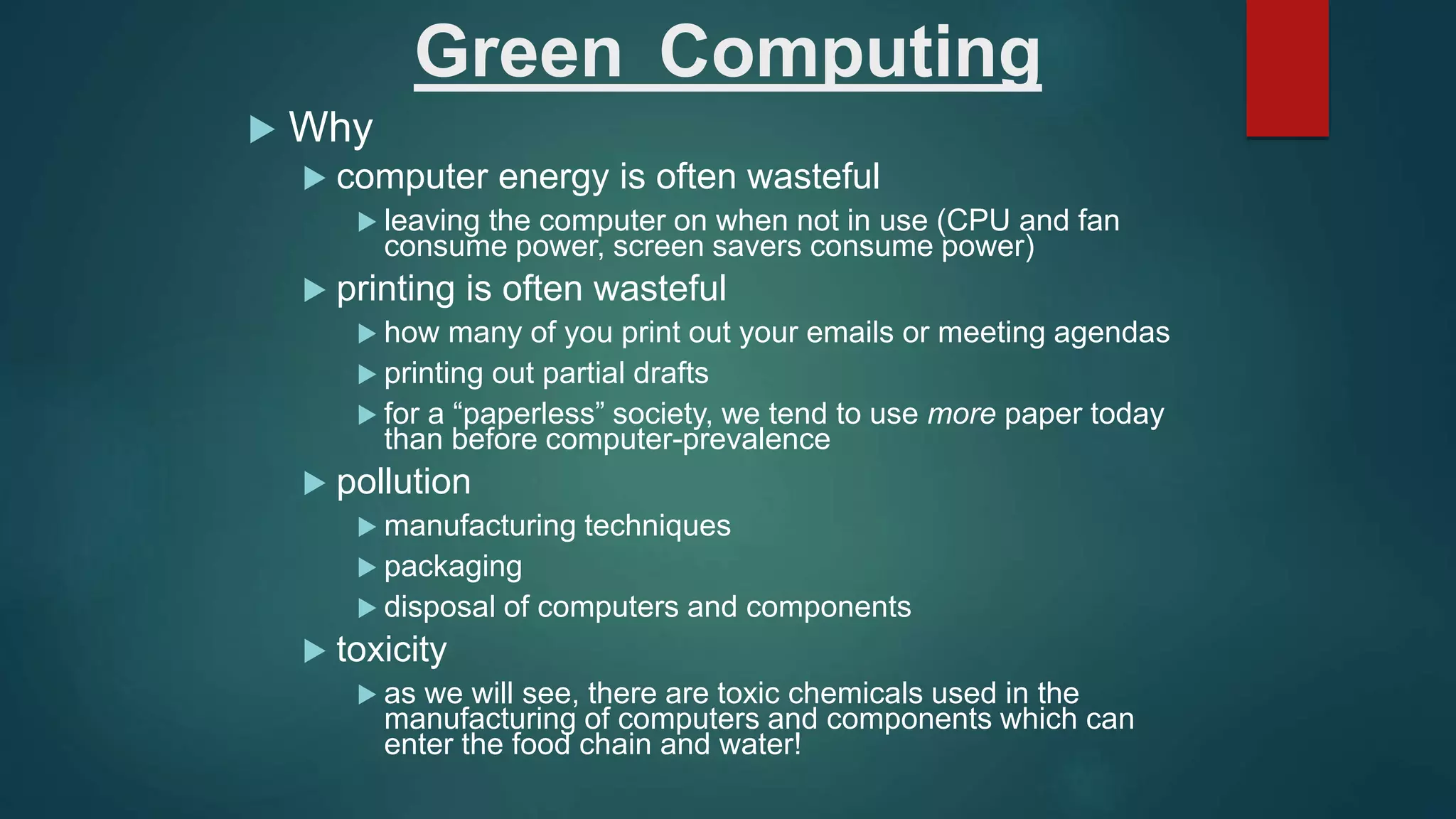 Green computing | PPT