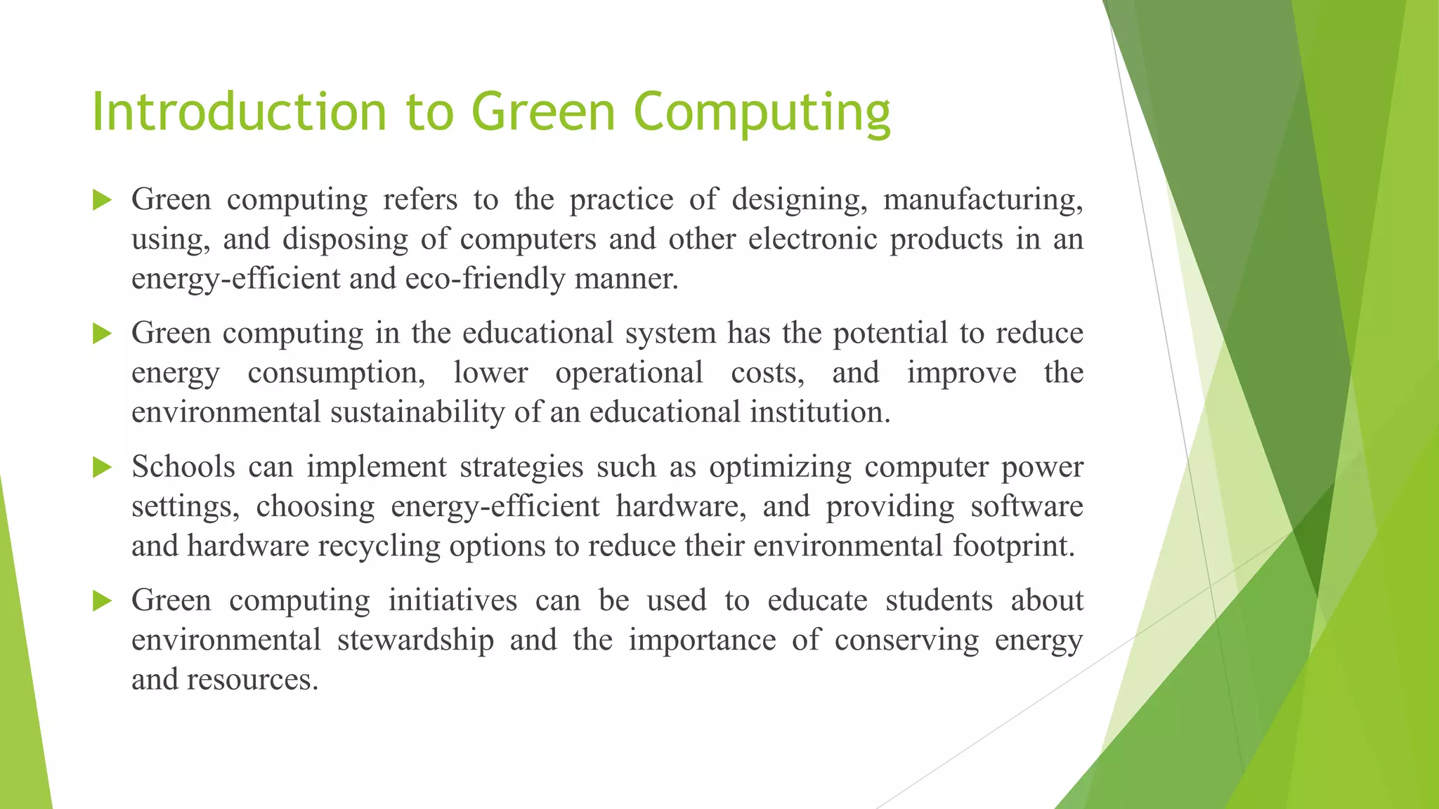 Green Computing - Presentation | PPTX