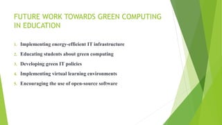 Green Computing - Presentation | PPTX