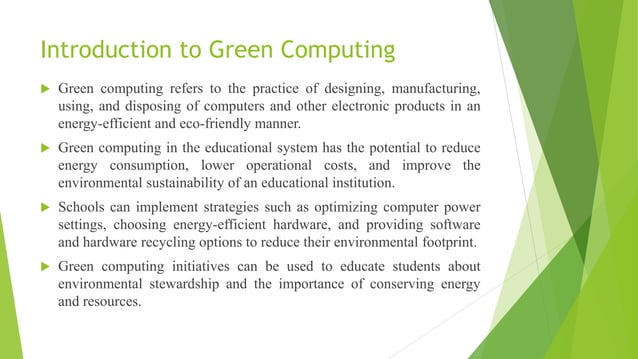 Green Computing - Presentation | PPTX