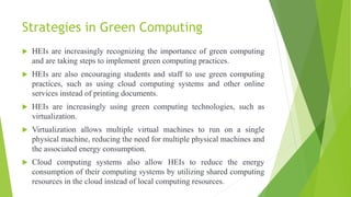 Green Computing - Presentation | PPTX