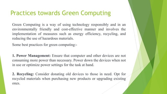 Green Computing - Presentation | PPTX