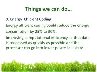 Green computing and environment concern final) | PPTX