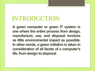 Green computing | PPT