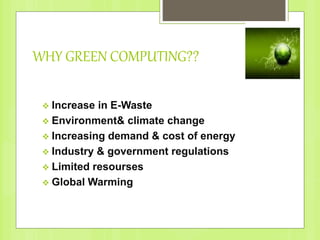 Green computing | PPT