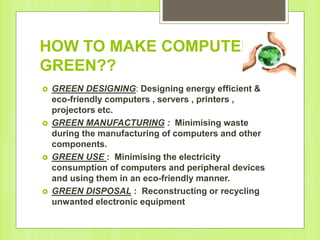 Green computing | PPT