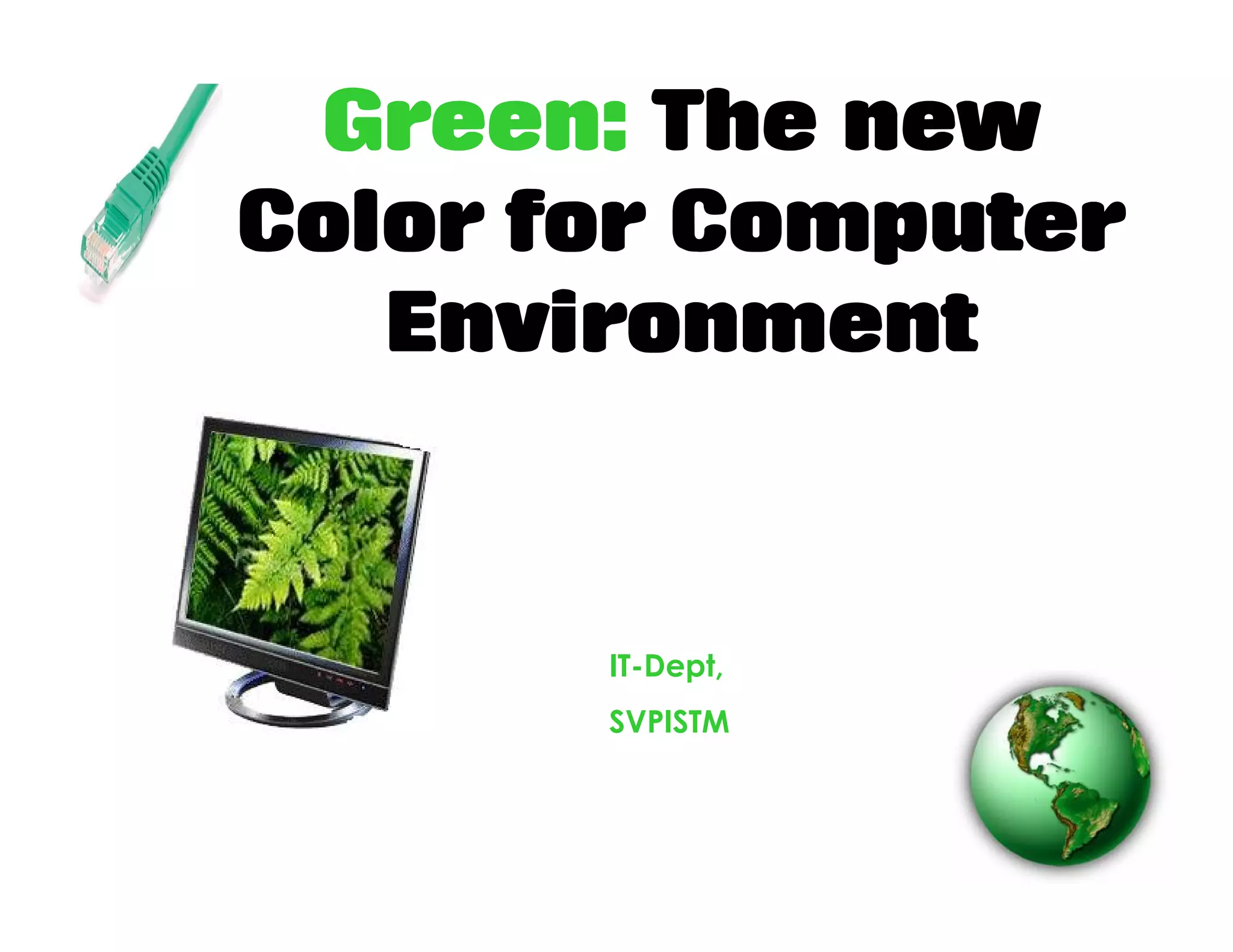 Green computing & Best Green Office practices | PDF
