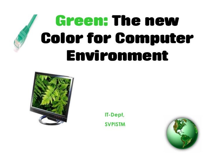 Green computing & Best Green Office practices