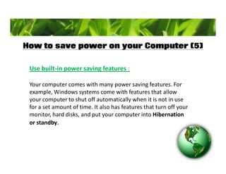Green computing dev & Best Green Office practices | PPT