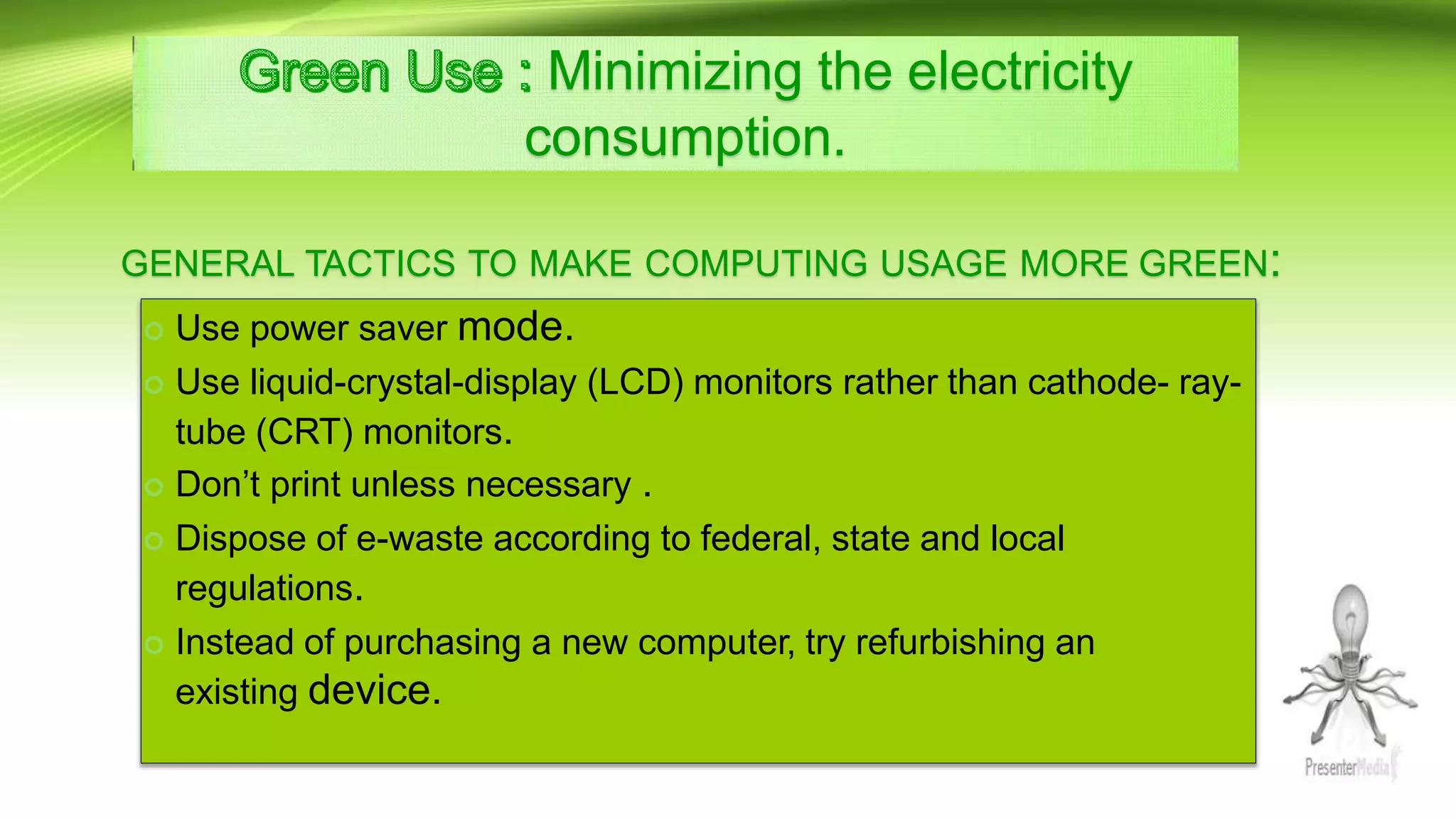 Green computing introduction | PPT