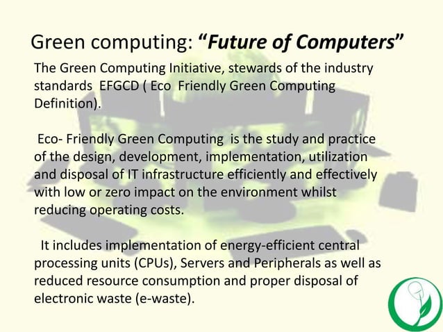 Green computing | PPT