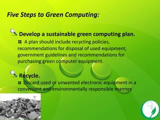 Green computing | PPT
