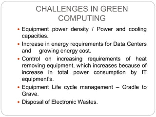 Green computing ppt | PPTX