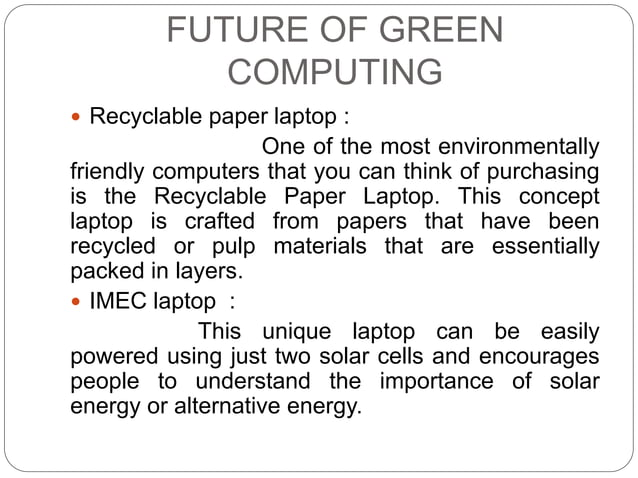 Green computing ppt | PPTX