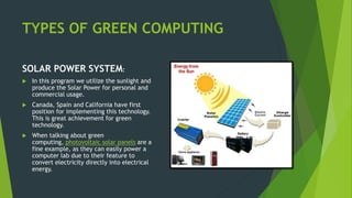 Green computing ppt | PPTX