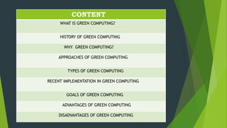 Green computing ppt | PPTX