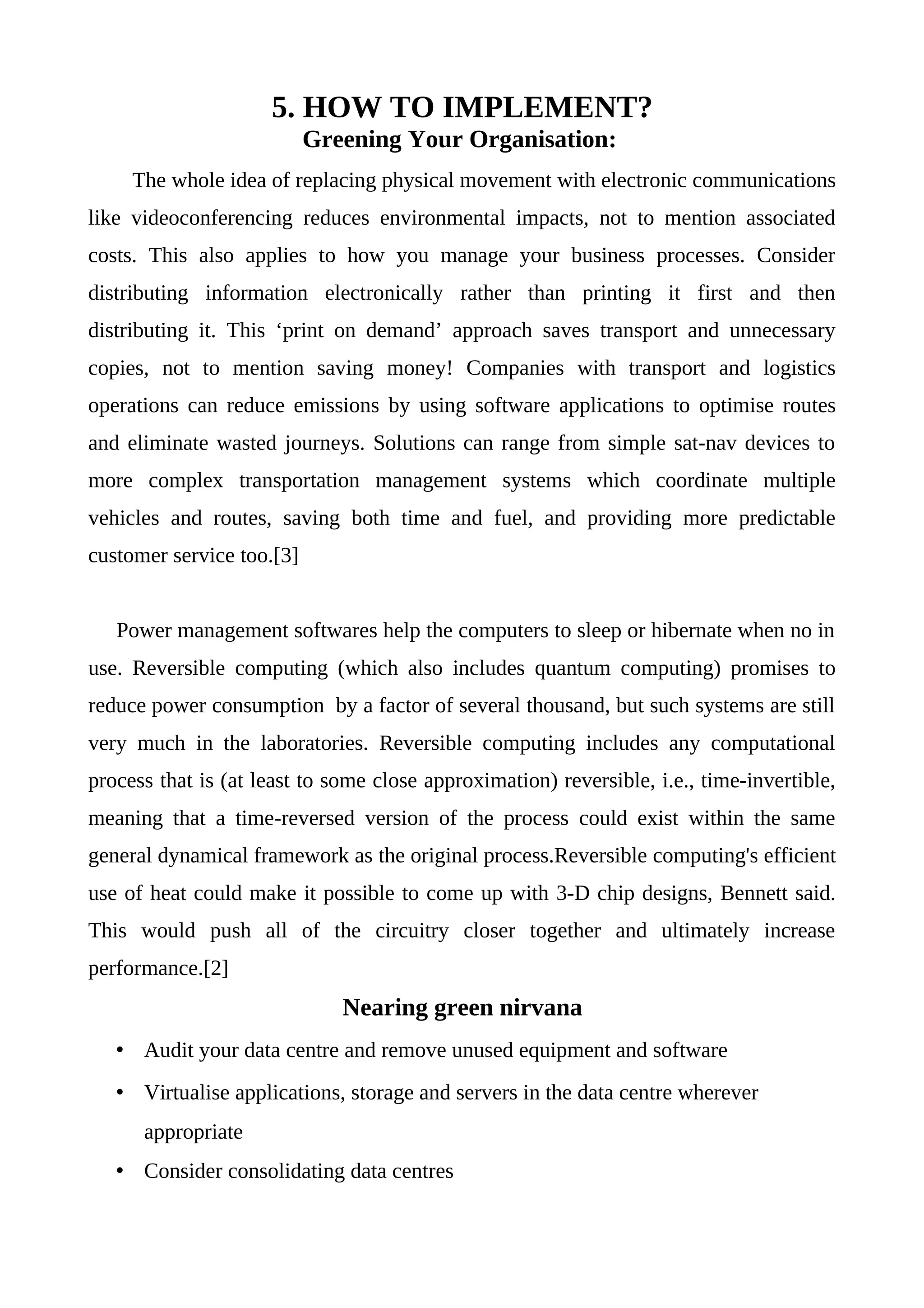 Green Computing Seminar | PDF