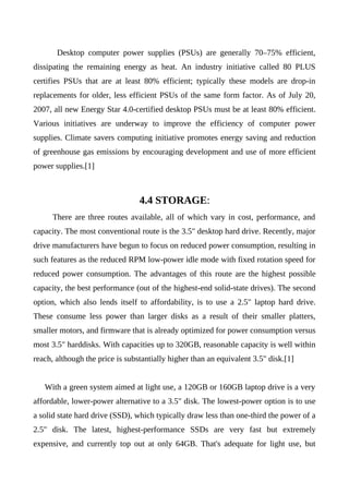 Green Computing Seminar | PDF