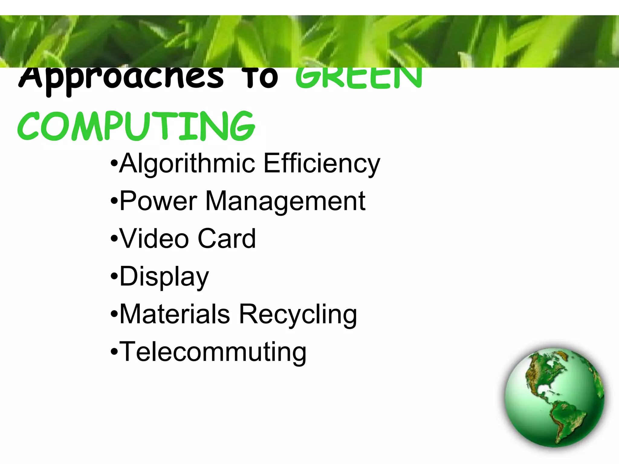 Green Computing | PPT