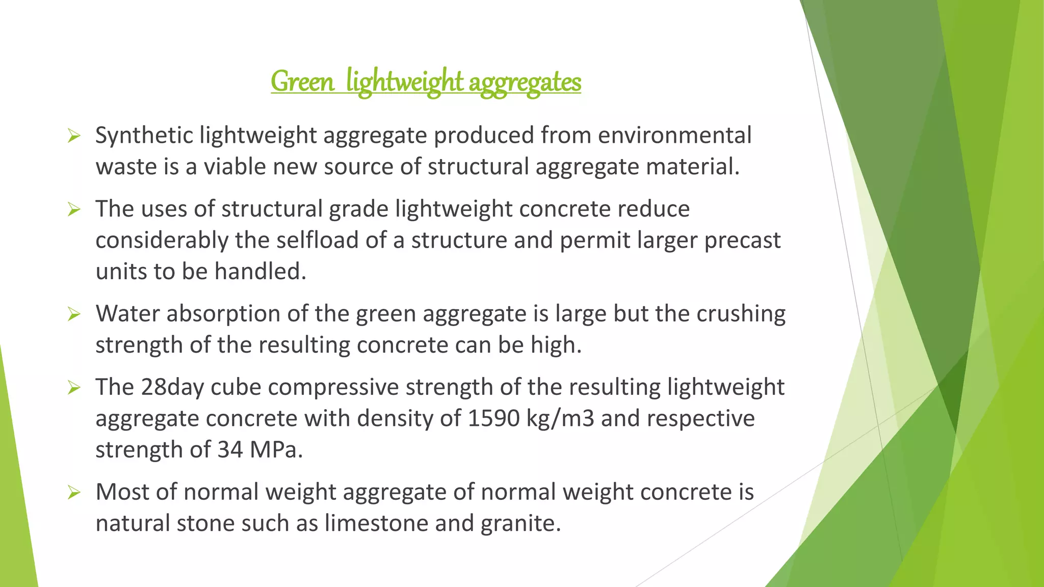 Green concrete | PPTX | Civil Engineering Industry | Industries