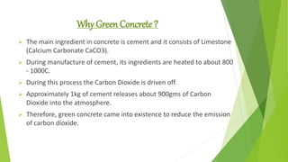 Green concrete | PPTX | Civil Engineering Industry | Industries