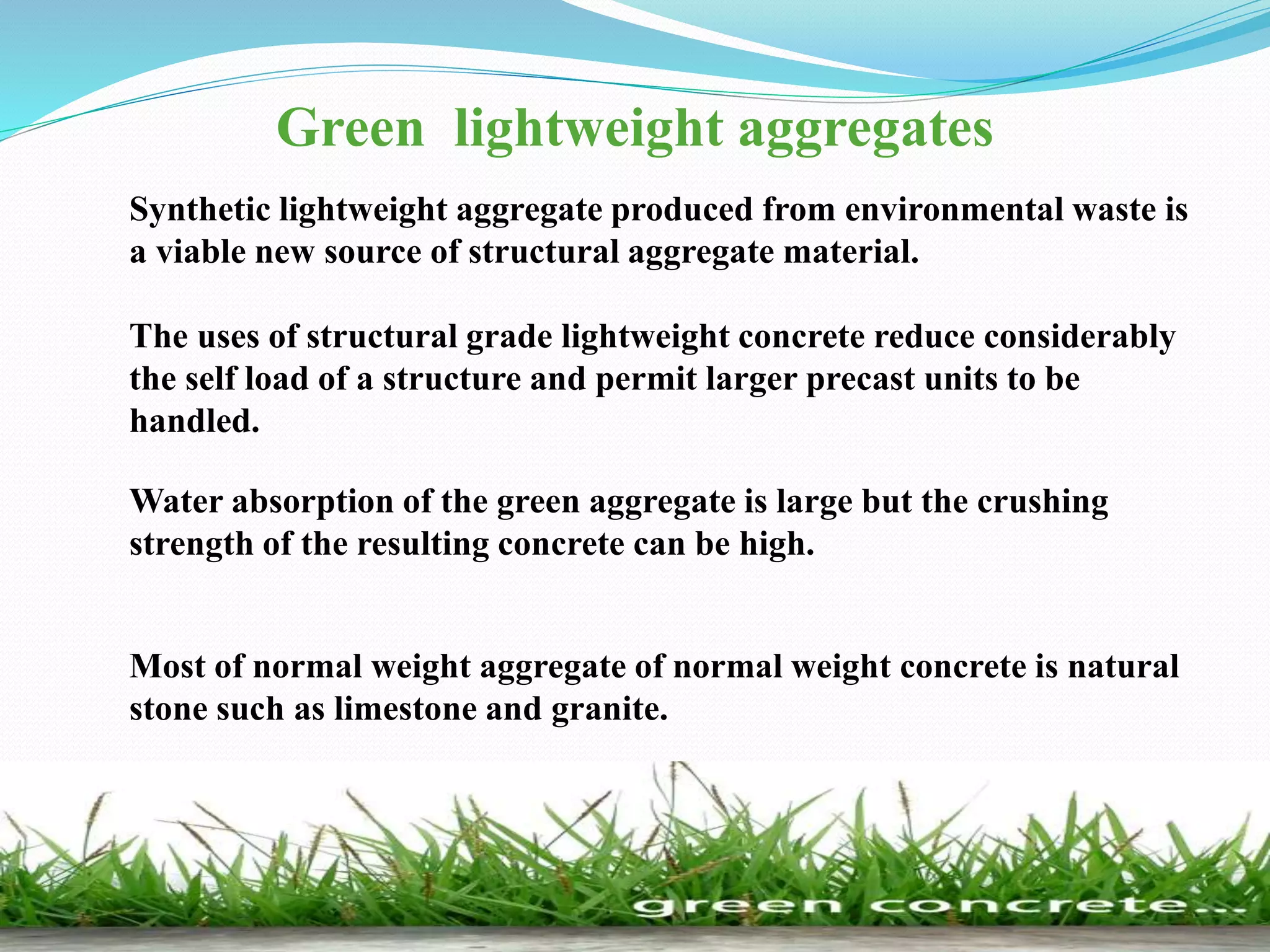 Green concrete | PPTX