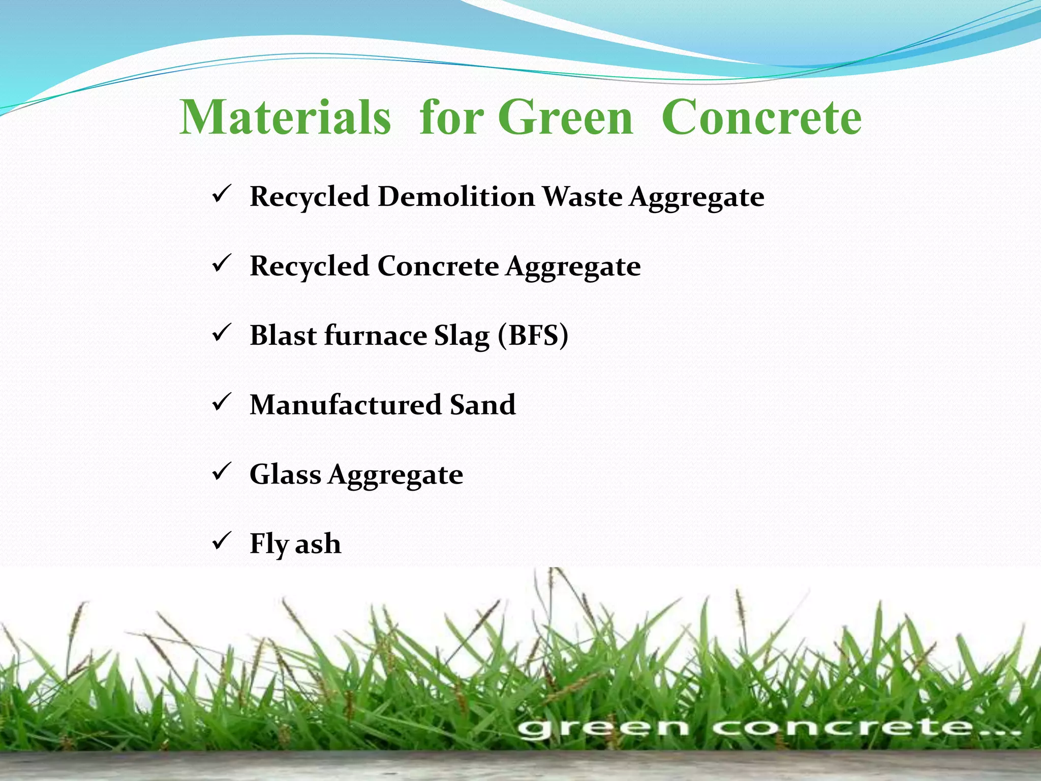 Green concrete | PPTX