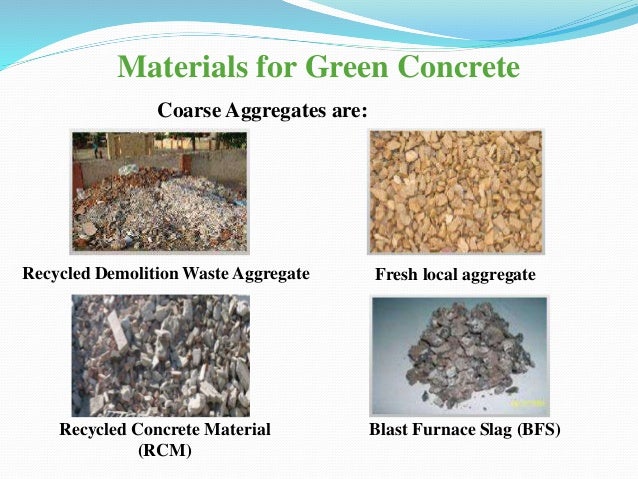 Green concrete