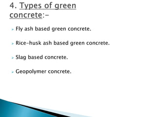 Green concrete | PPTX