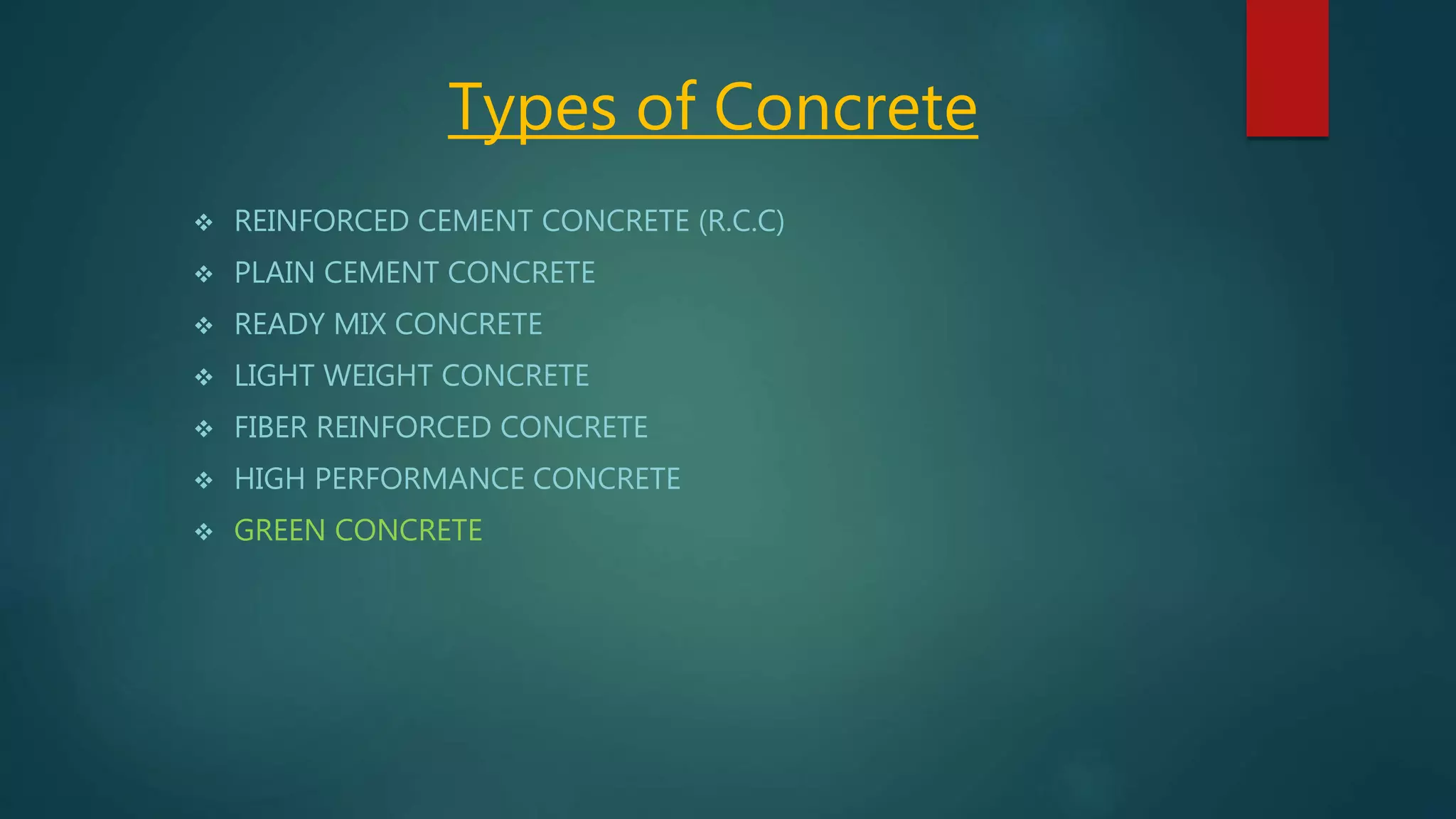 Green concrete or Reused concrete | PPT