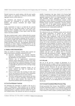 Green concrete for sustainable construction | PDF