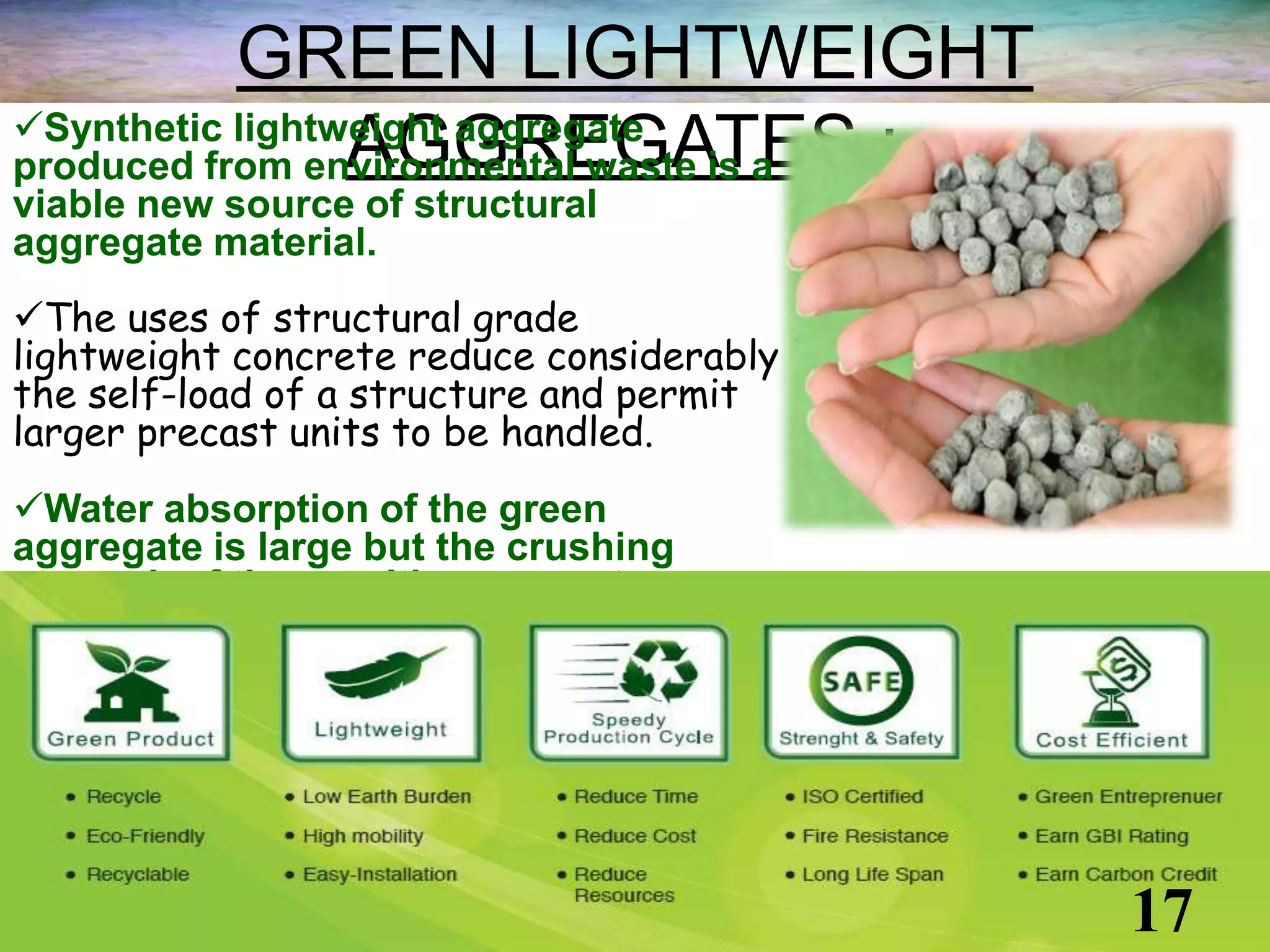Green concrete (nandeesh) | PPTX